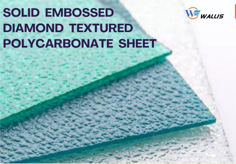Solid Embossed Diamond Textured Polycarbonate Sheet - WALLIS PLASTIC